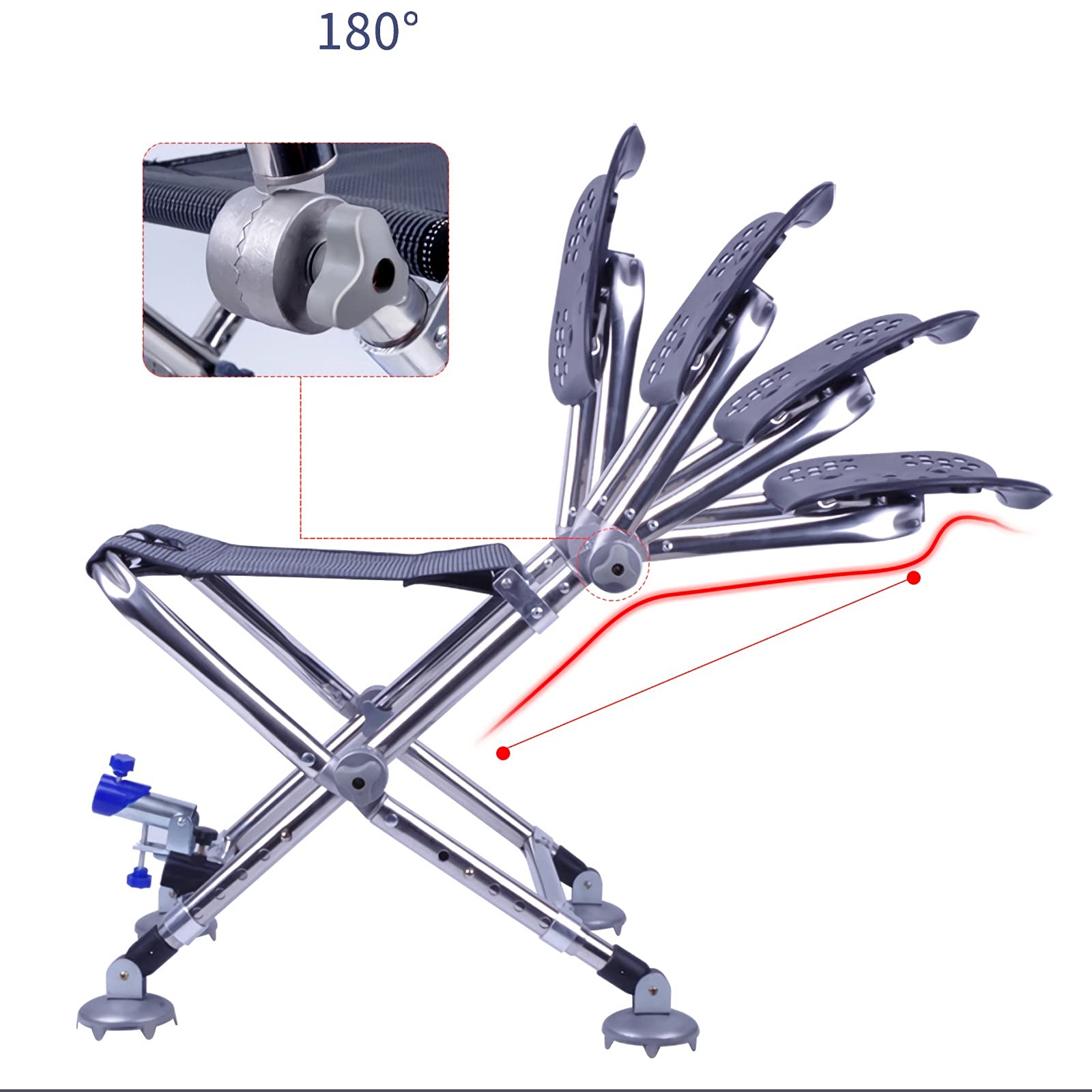Amazon.co.jp: キャンプチェア 調節可能なバックレッグと上昇可能な脚