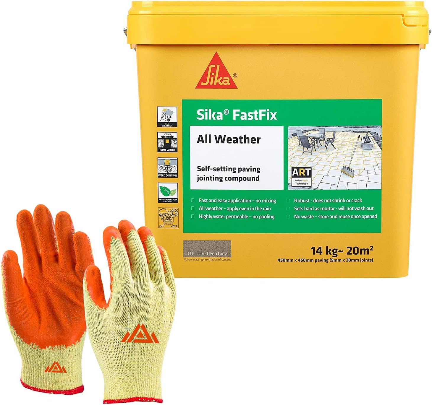Sika Fast Fix All Weather-Ready to Use, Self-Setting Paving Jointing ...