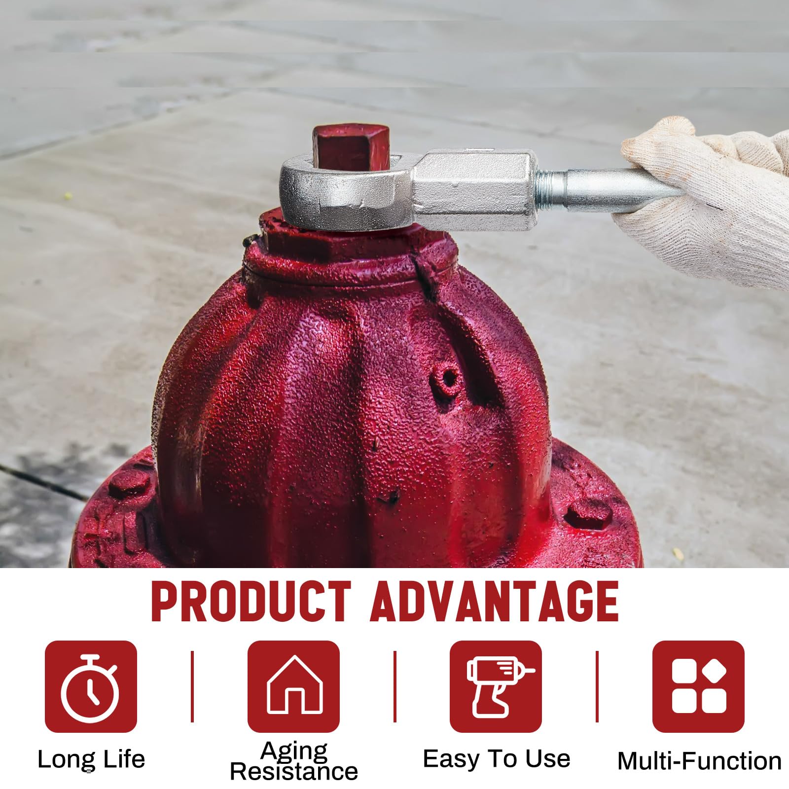 Snapklik.com : 1 Pcs Fire Hydrant Wrench Tool Heavy Duty Adjustable ...