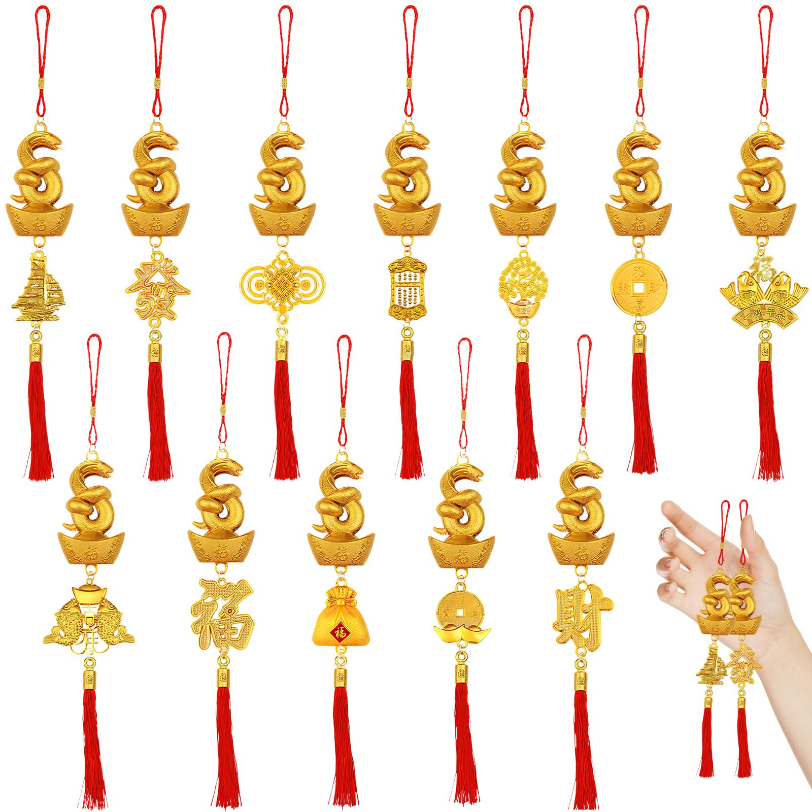 Chinese New Year Decorations: 2025 Year of The Snake Pendant Snake ...