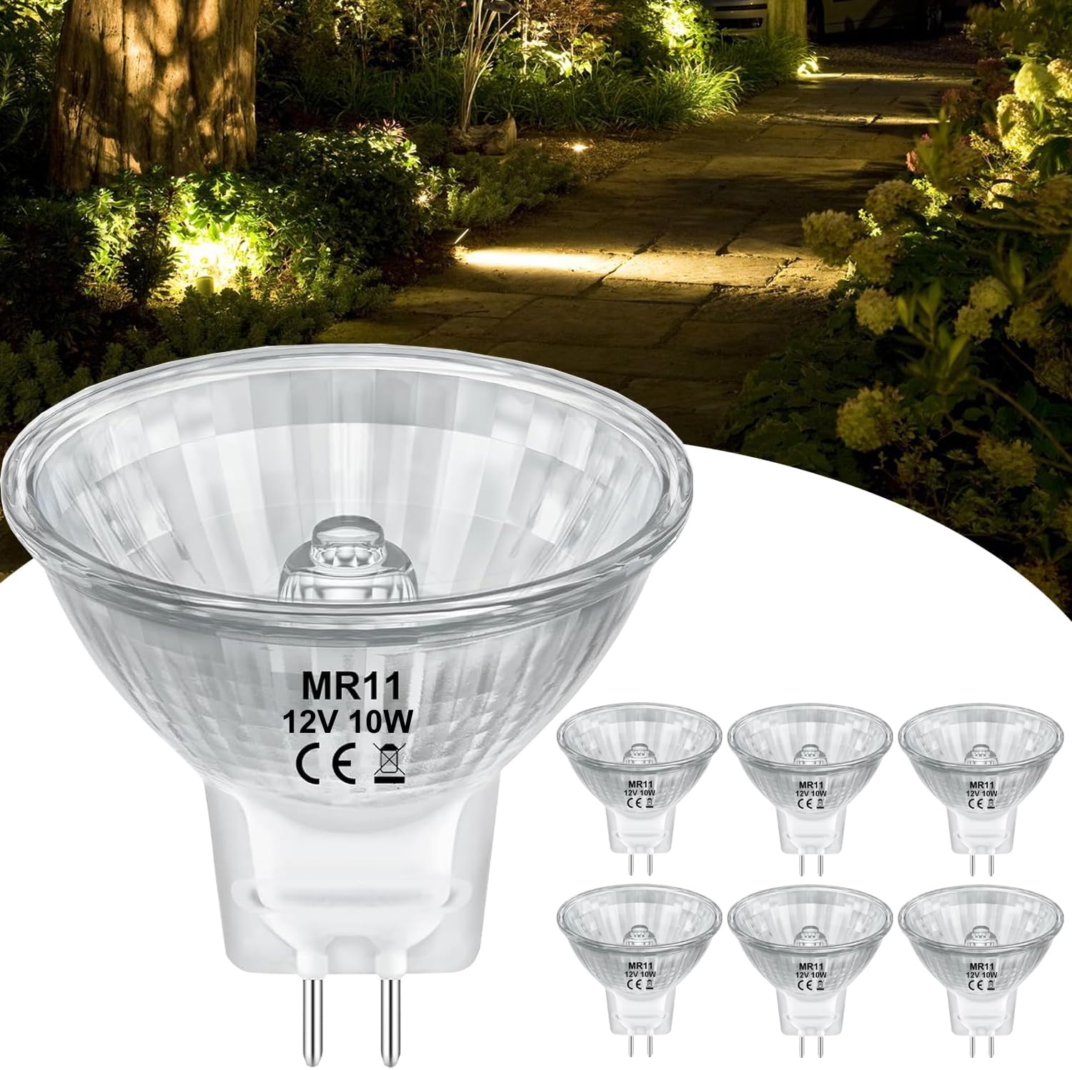 Amazon.com: Nioclerce GU4 MR11 12V 10W - 6 Pack MR11 Halogen Bulb with ...