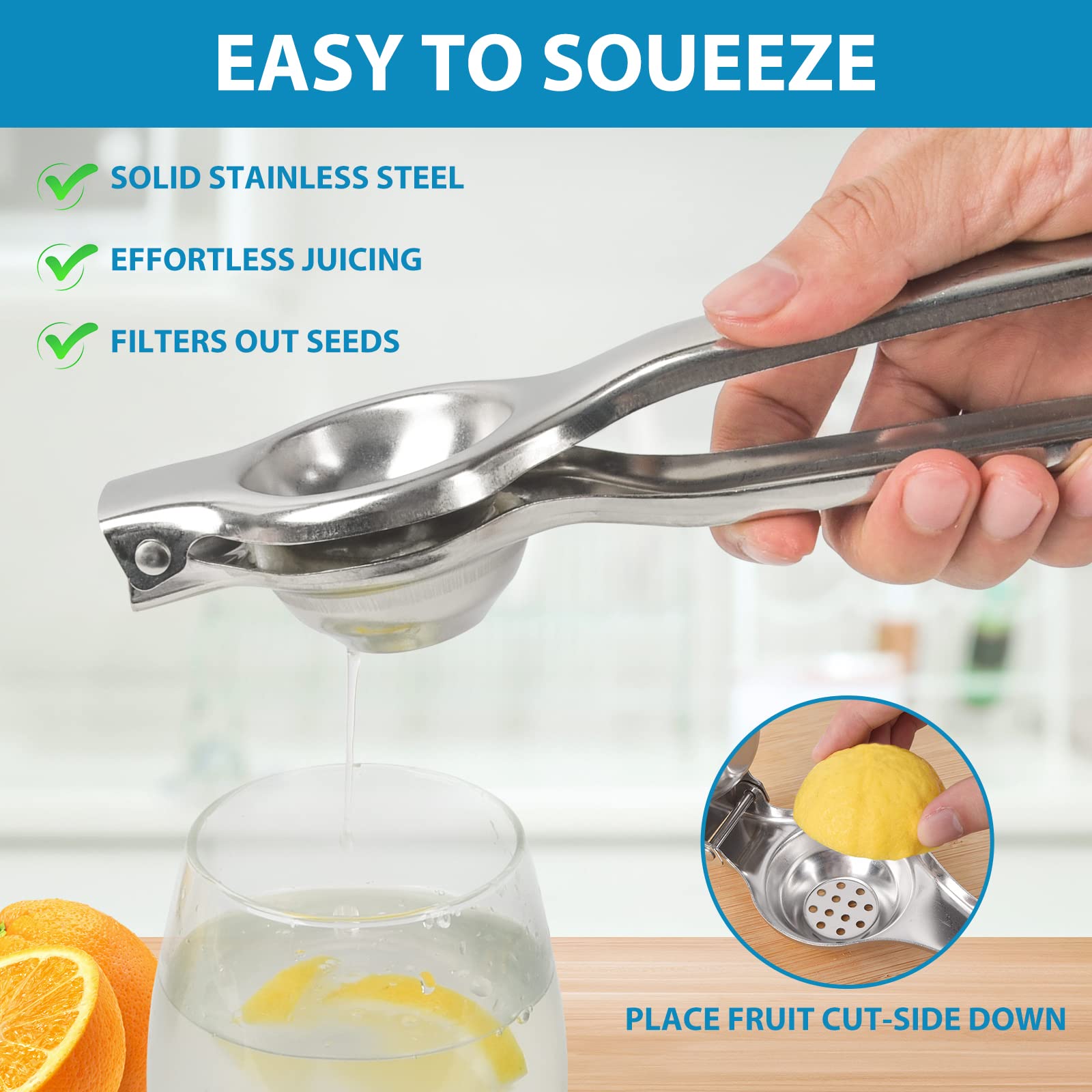 Snapklik.com : Lemon Squeezer Hand Manual - ACAUTO Lime Hand Juice ...