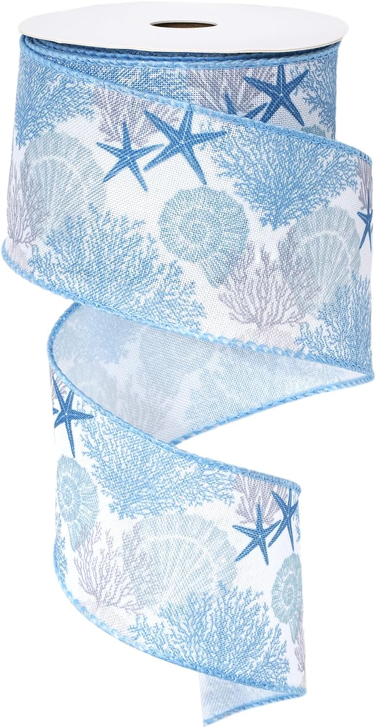 Amazon.com: 3yds 5/8" 7/8" or 1.5" Sea Turtles Blue Green Teal Palm ...