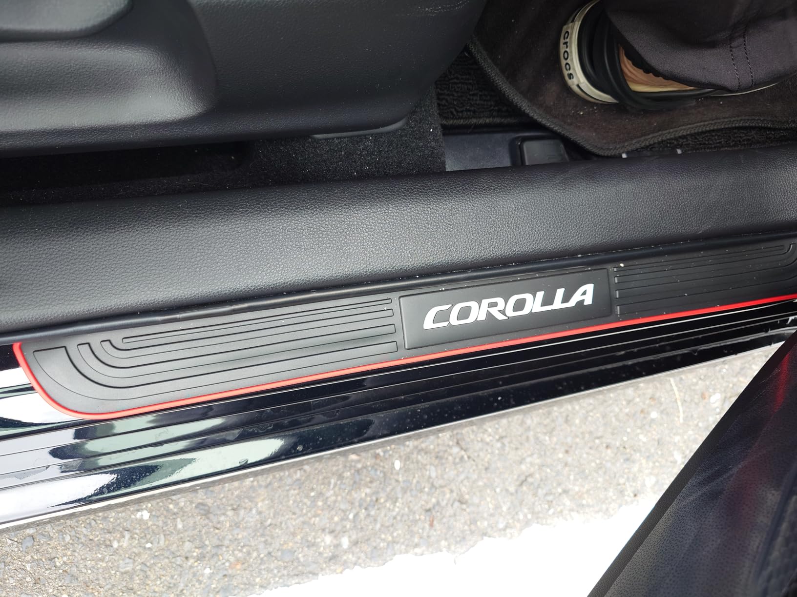 Amazon | LEXLEYS トヨタ カローラ ツーリング/スポーツ/セダン 210系 サイドステップガード スカッフプレート 車用ドアモール サイドモール ドアガードステッカー スカッフ ...