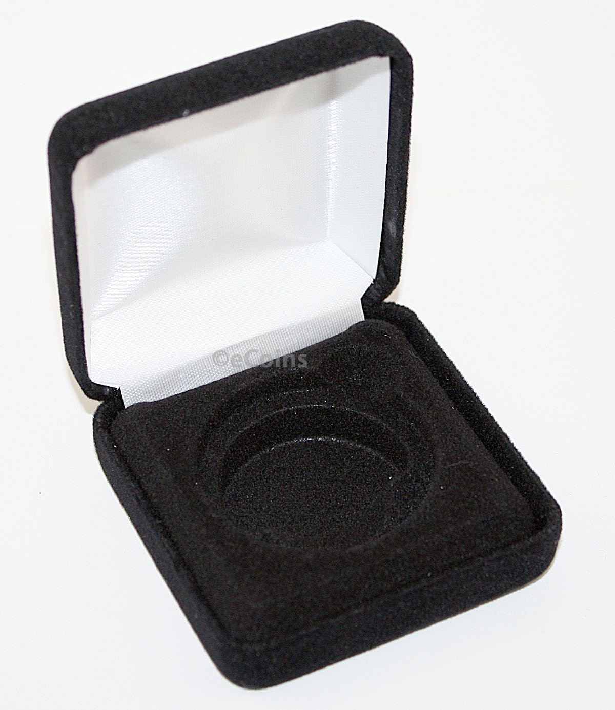 Amazon.com: Black Felt COIN DISPLAY GIFT METAL BOX holds 1-IKE or ...