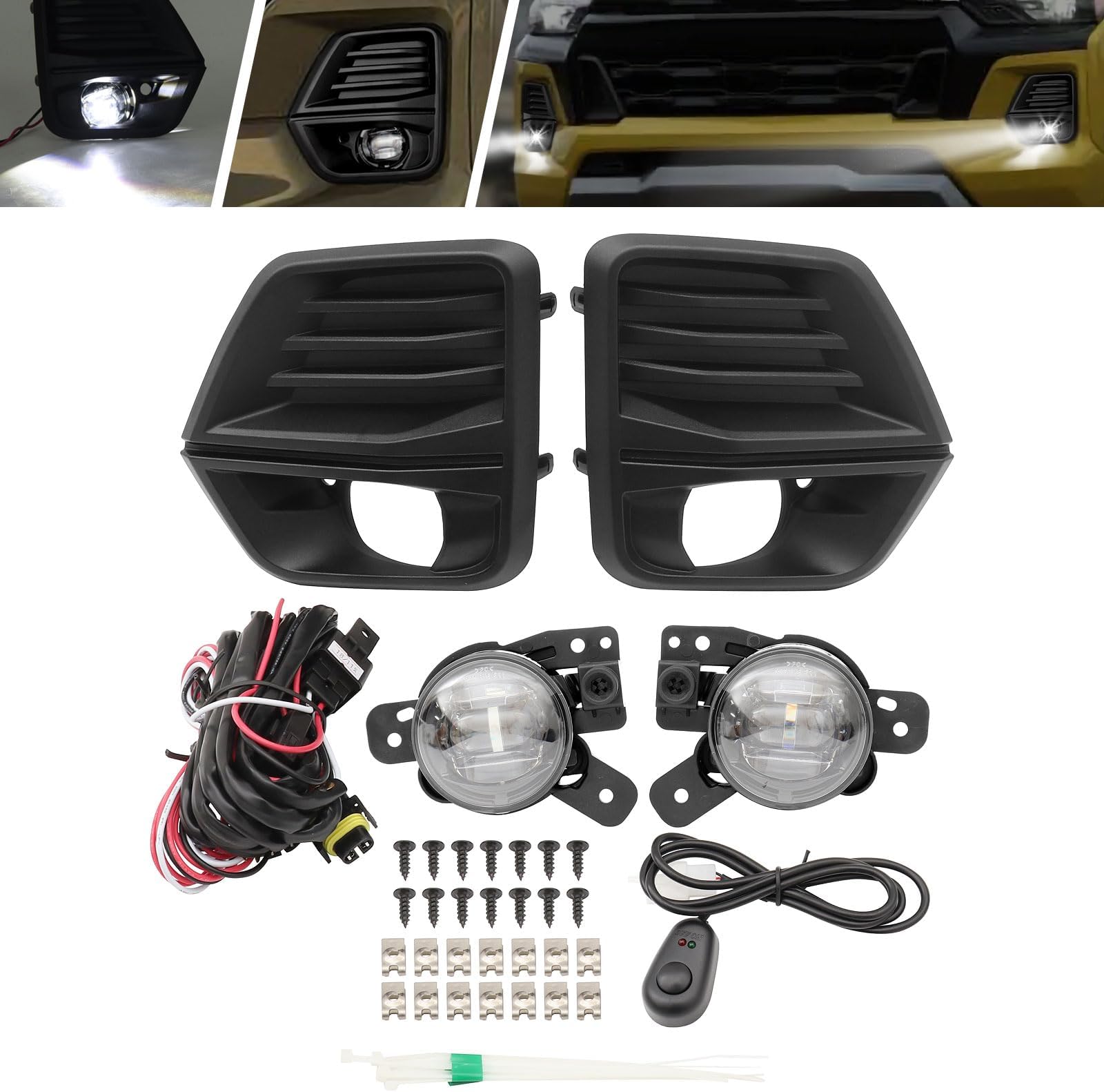 Amazon.com: AKKON - Fits 2023-2025 Chevy Colorado LED Bumper Fog Lights ...