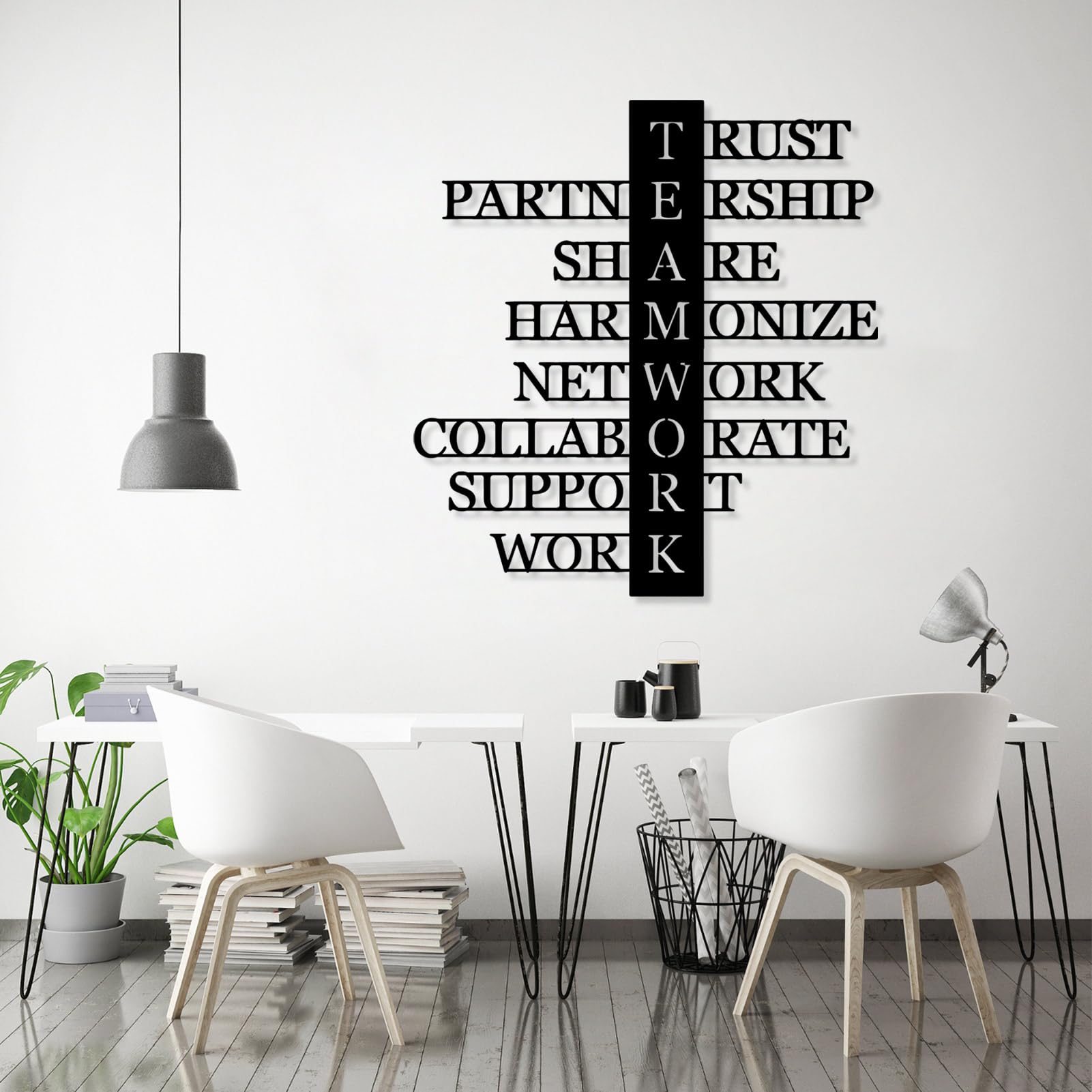 Amazon.com: Metal Teamwork Wall Art, Metal Wall Motivational Quotes ...