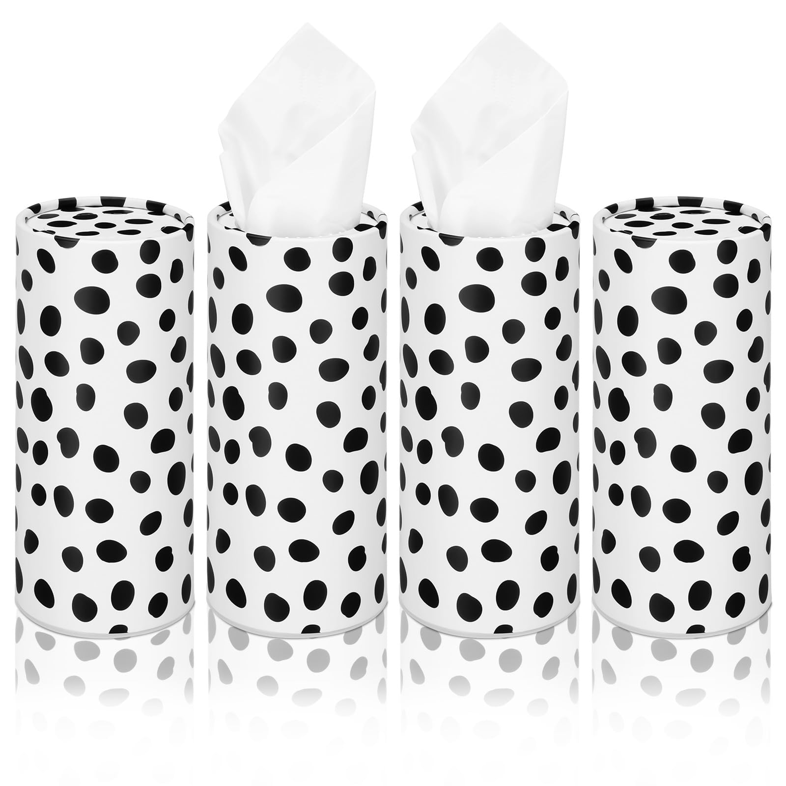 Amazon.com: Geyoga 4 Pack Car Tissues Round Tube Tissues Box with ...
