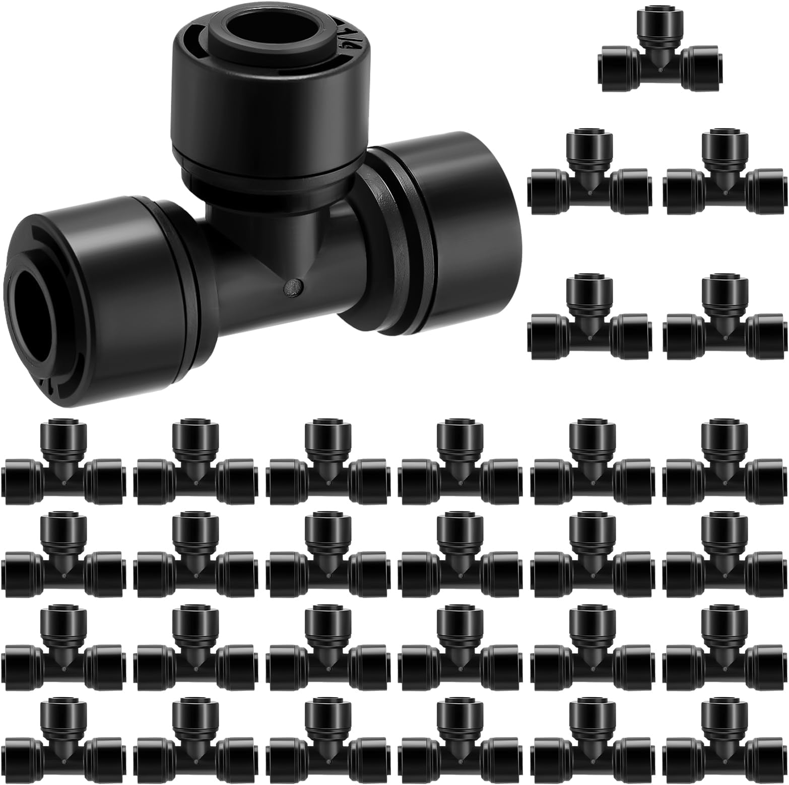 Amazon.com: 10 Pack Easy-Connect 1/4" Drip Irrigation Tee Connectors ...