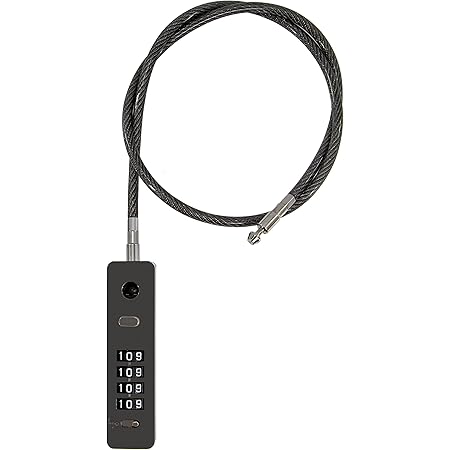 Bosvision Ultra-Secure 4-Digit Combination Lock with 3 Feet Retractable ...