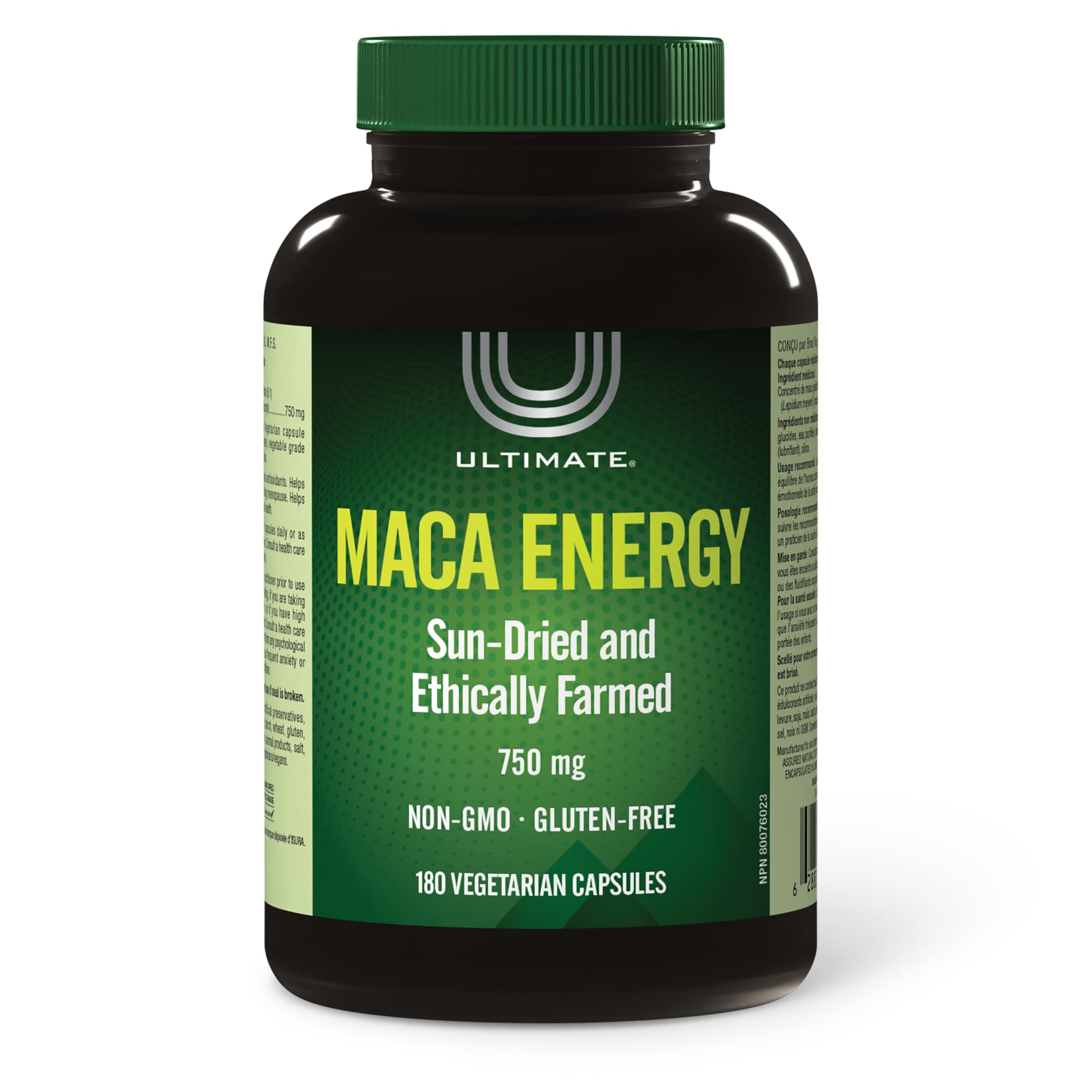 Ultimate Maca Energy, 180 vegetarian capsules, 750 mg per capsule, 6:1 ...