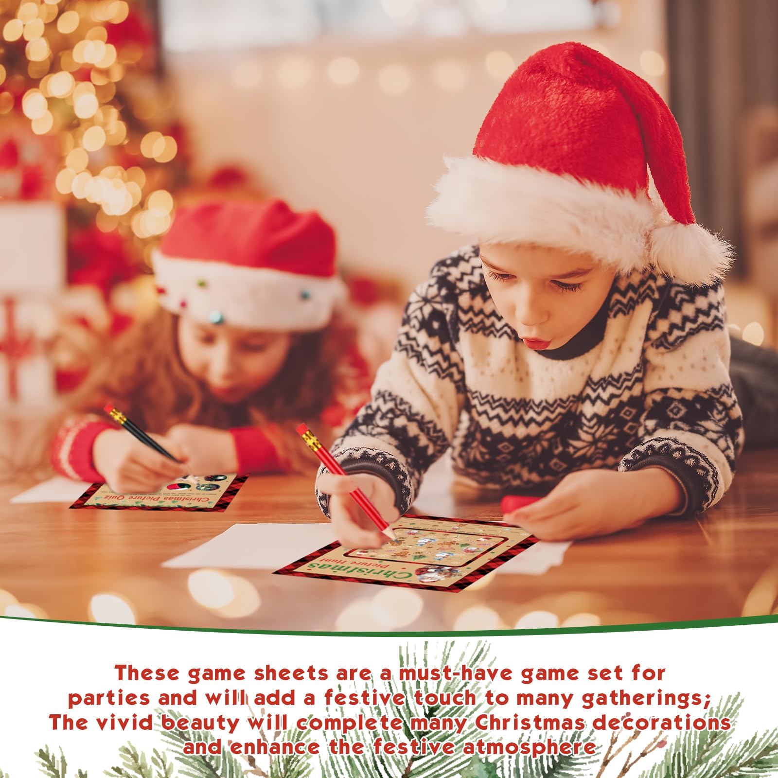Snapklik.com : Chitidr 232 Pcs Christmas Trivia Party Games Set Include ...