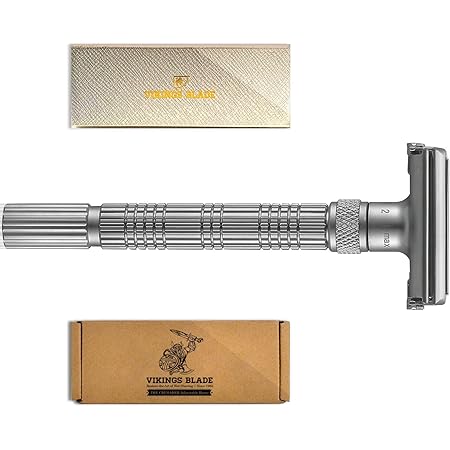 Amazon.com: Double Edge Safety Razor by VIKINGS BLADE, Fat & Short ...