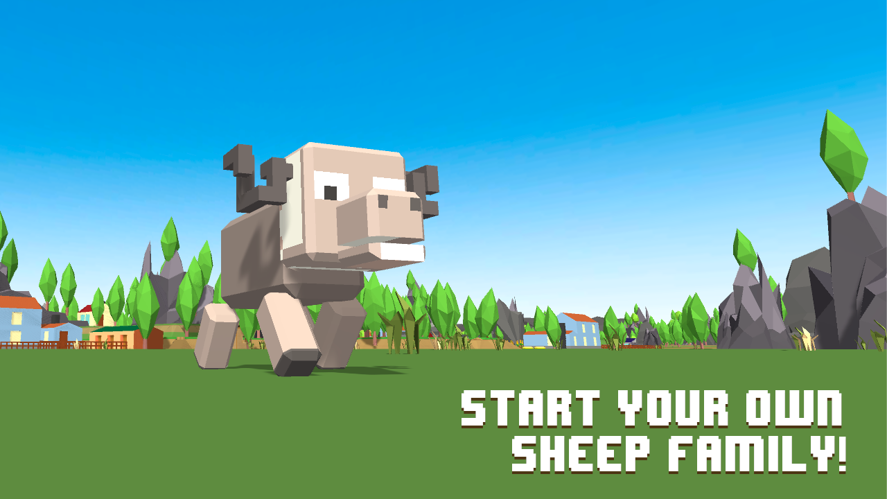 Block Farm: Sheep Simulator | Pixel Farm Cube Craft Animal Simulator ...