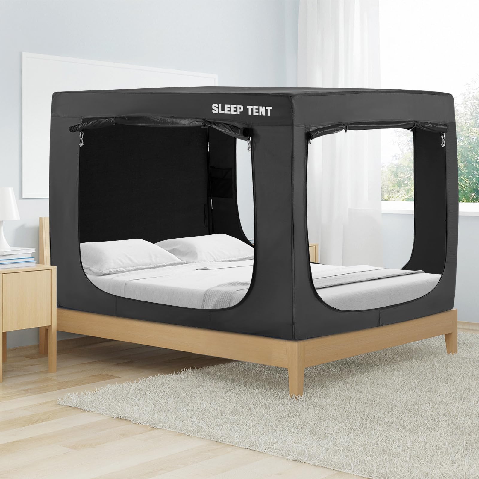 Amazon.com: RIYDH Bed Tent Queen Bed Canopy Tents - Portable Dream Tent ...