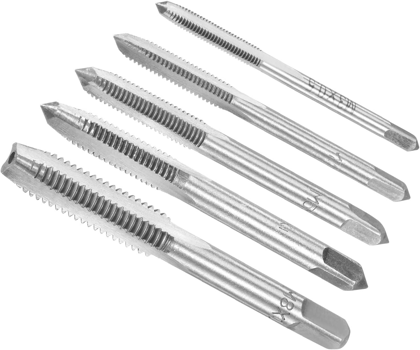 CoCud Metric Hand Threading Tap Set, M3 M4 M5 M6 M8 Thread, Screw Taps ...