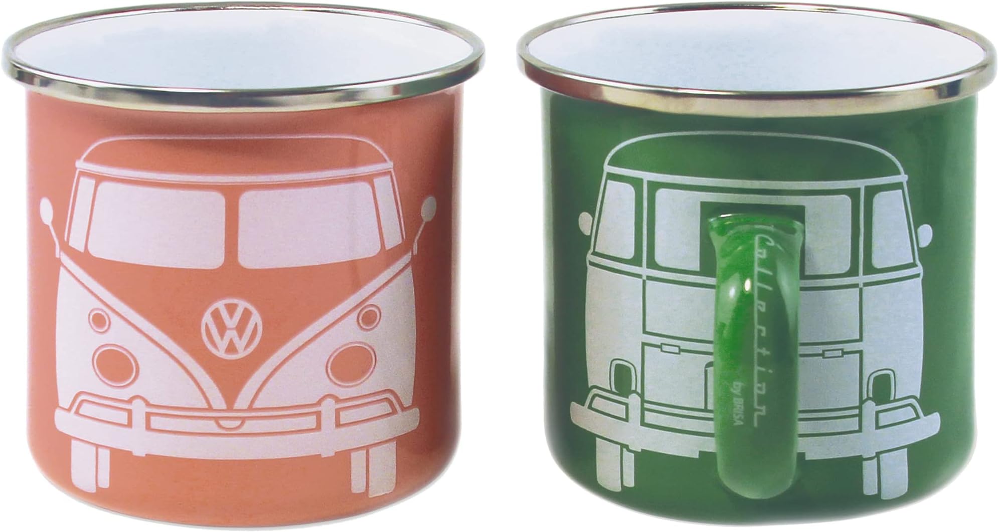 Personalised Campervan Enamel Mug Set - Travel & Adventure - Gift for ...