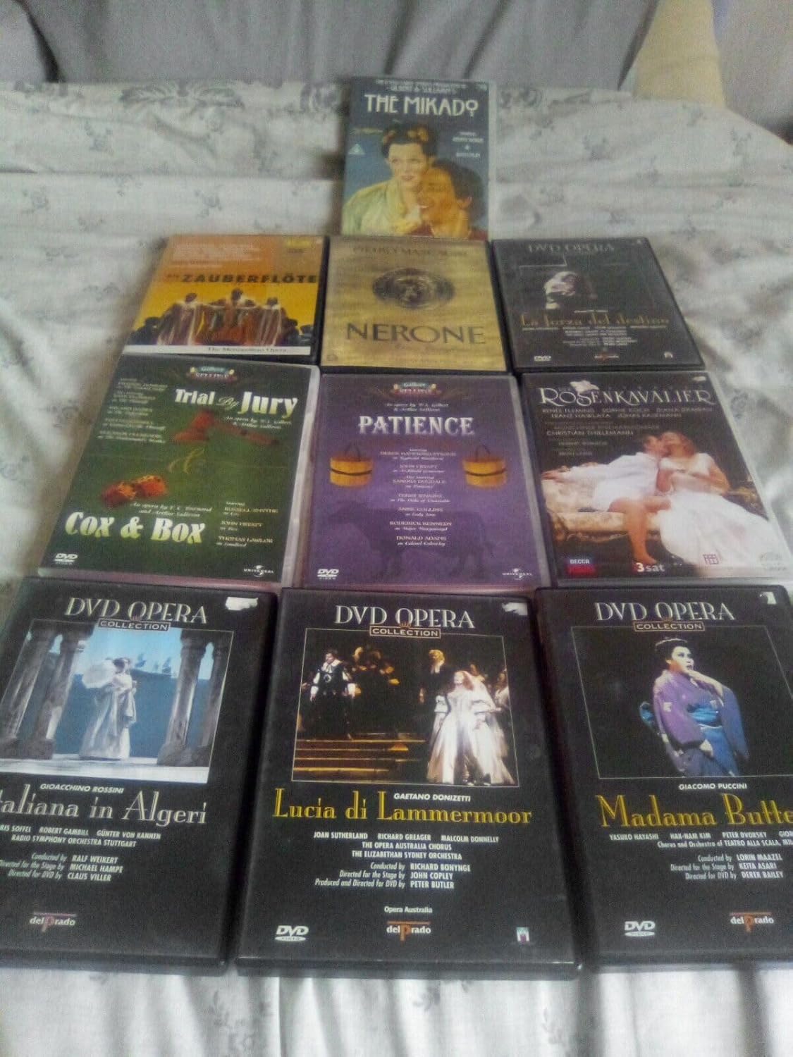 10 Opera DVD Set Der Rosenkavalier Nerone Mikado La Forza Del Destino ...