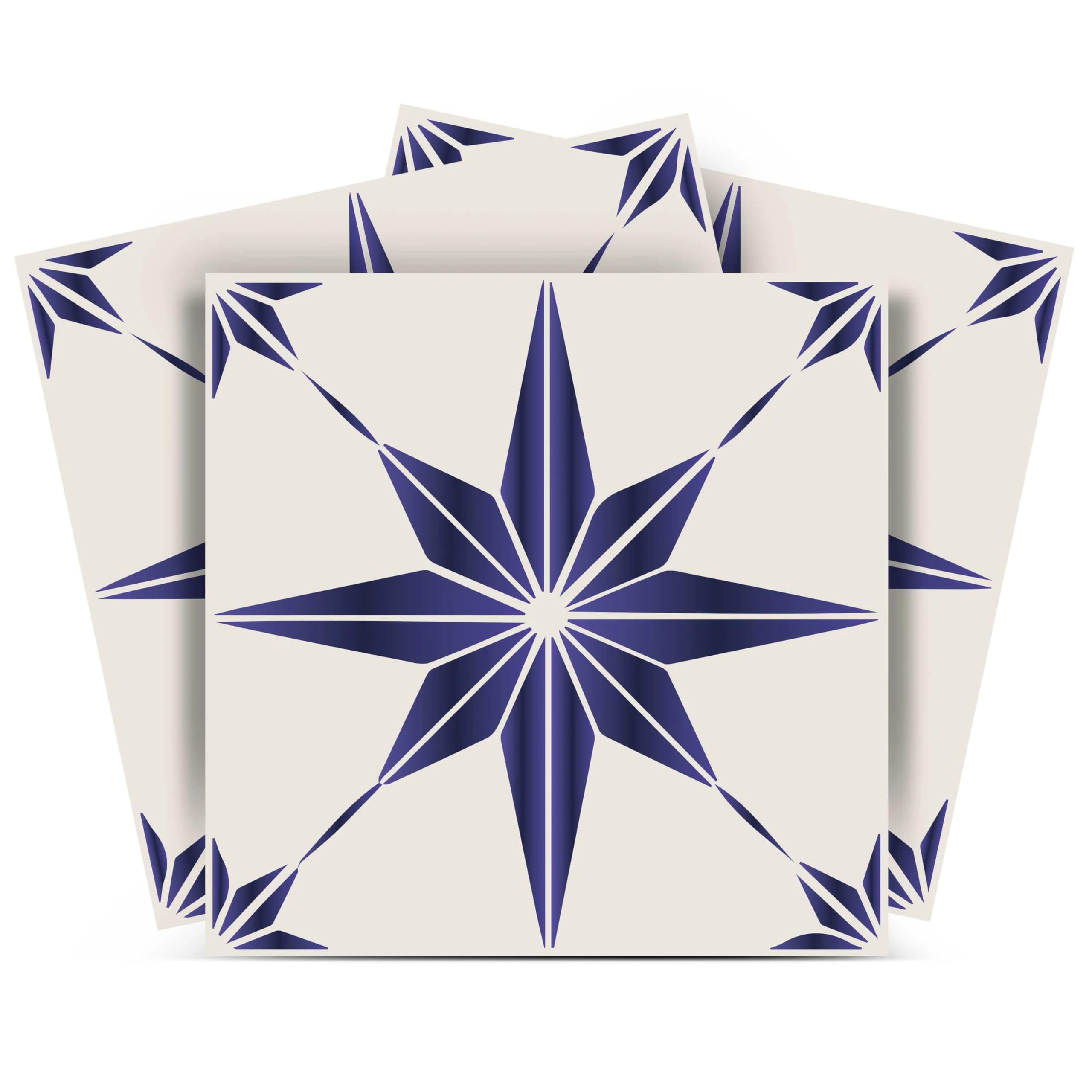 Amazon.com: Tile Stickers by Mi Alma 24 pcs Talavera Wall Stencils Wall ...