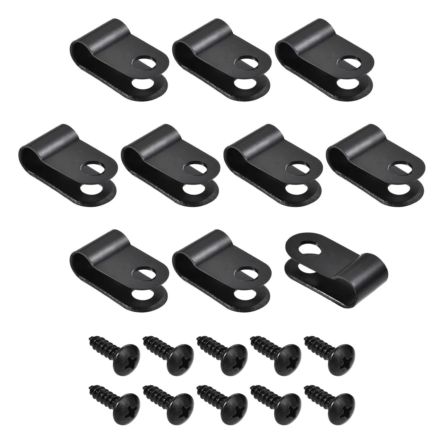 Amazon.com: Rebower R-Type Cable Clips Wire Management Clamp (with ...