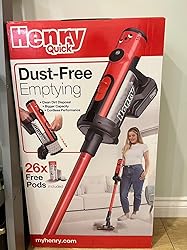 Henry Hetty Quick HET.100, Cordless Stick Vacuum, Pink, 300 W, 1 Liter : Amazon.co.uk: Home ...