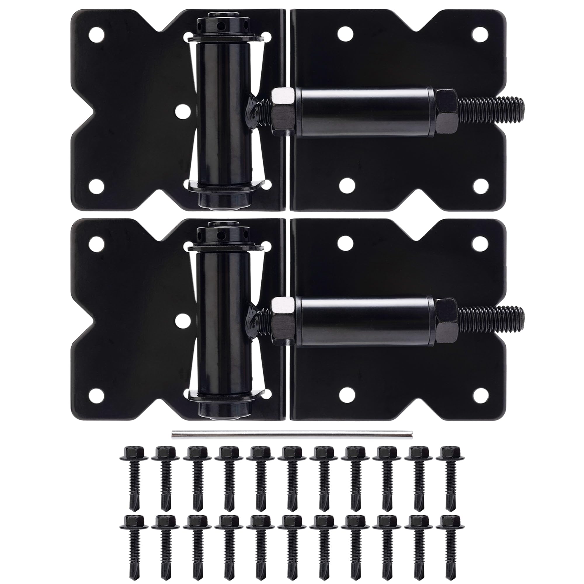 Amazon.com: Self Closing Gate Hinges, Heavy Duty Hardware for Outdoor ...