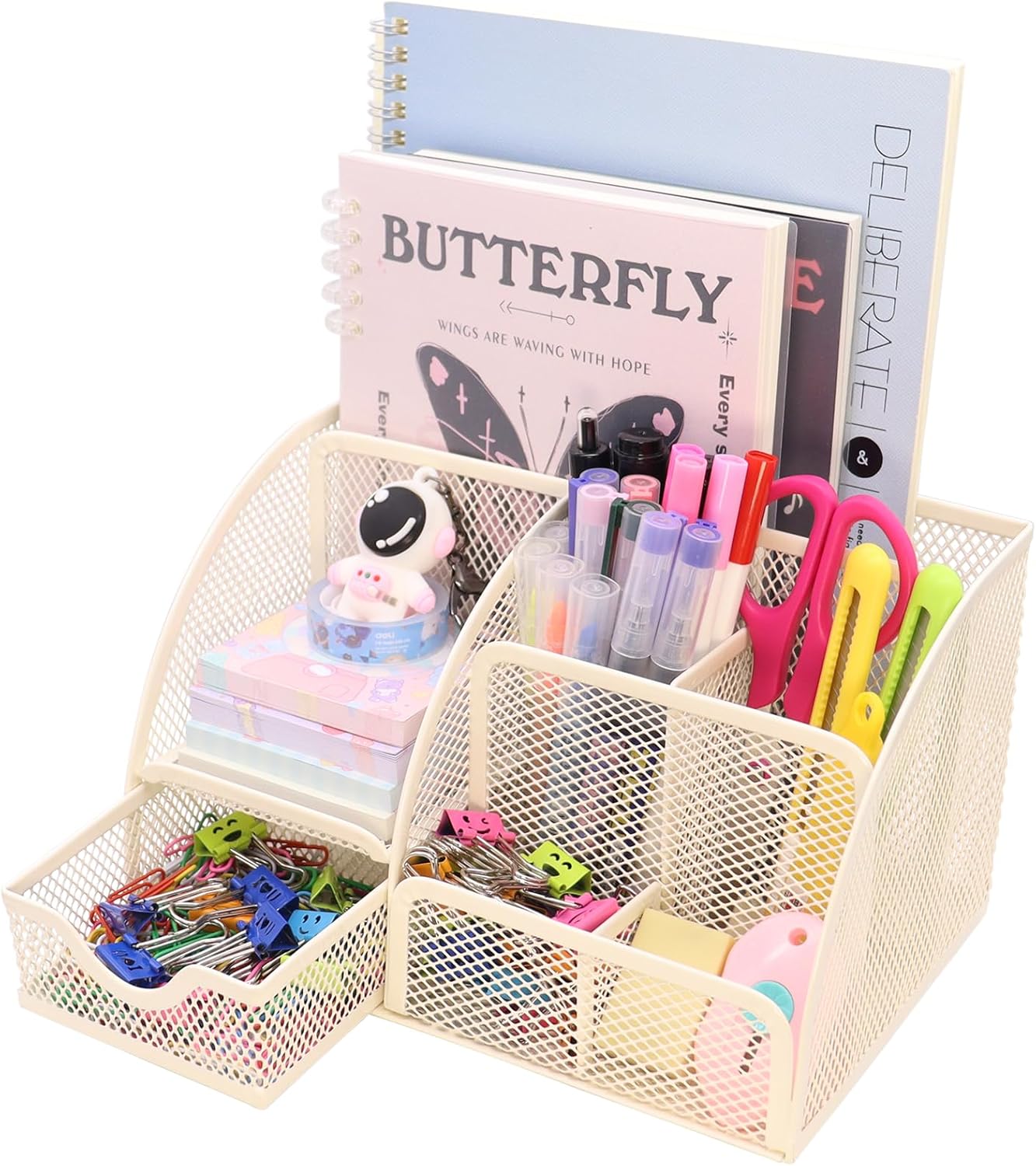 Amazon.com: Boutilon Mesh Desk Organizer Desktop Office Supplies ...