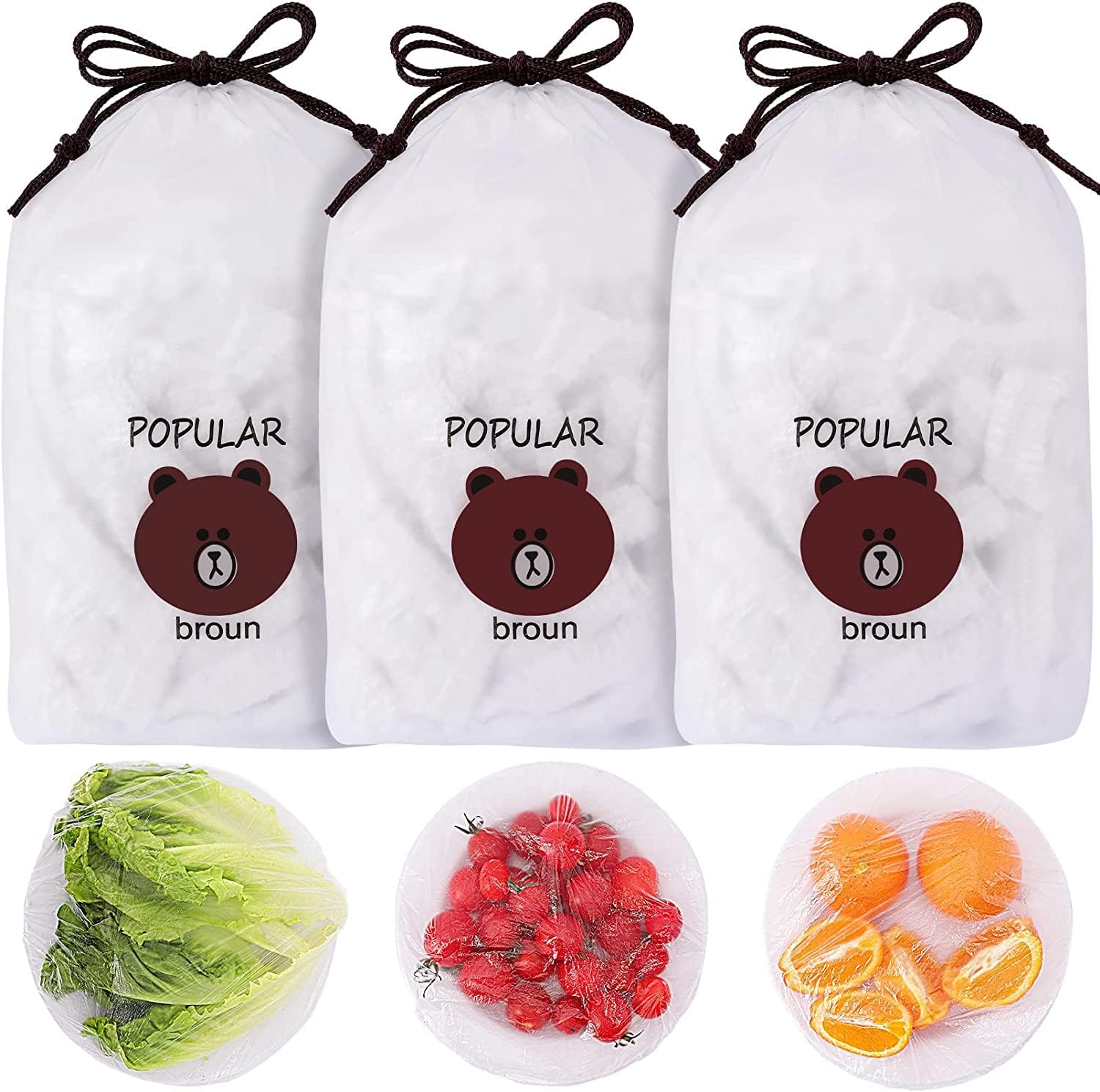 Amazon.com: MKHS Fresh Keeping Bags, 300pcs Food Covers, Reusable ...