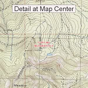 Amazon.com : USGS Topographic Quadrangle Map - Lost Lake, Washington ...