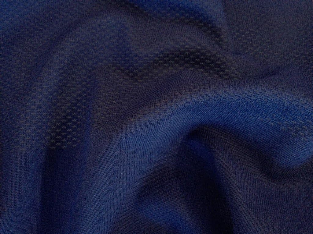 Amazon.com: Navy Blue Stripe Mock Eyelet Sports Fabric (Per Metre)