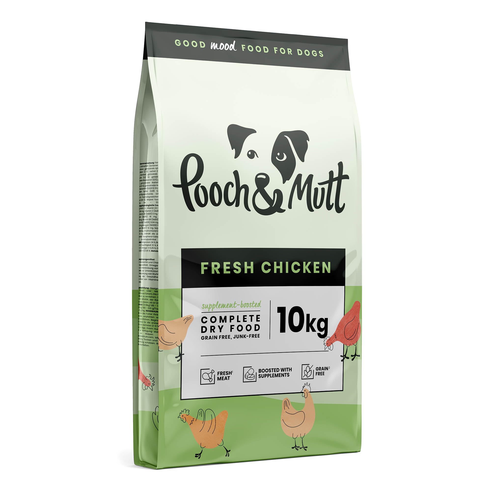 Pooch & Mutt - Fresh Chicken, Complete Dry Dog Food (Grain Free), 10kg ...
