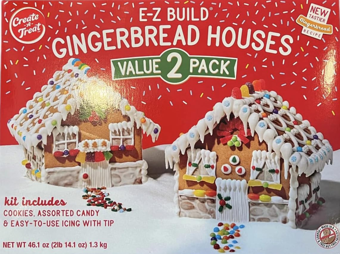 Amazon.com: Gingerbread Houses, Value 2-Pack, 46.1 ounces : Grocery ...