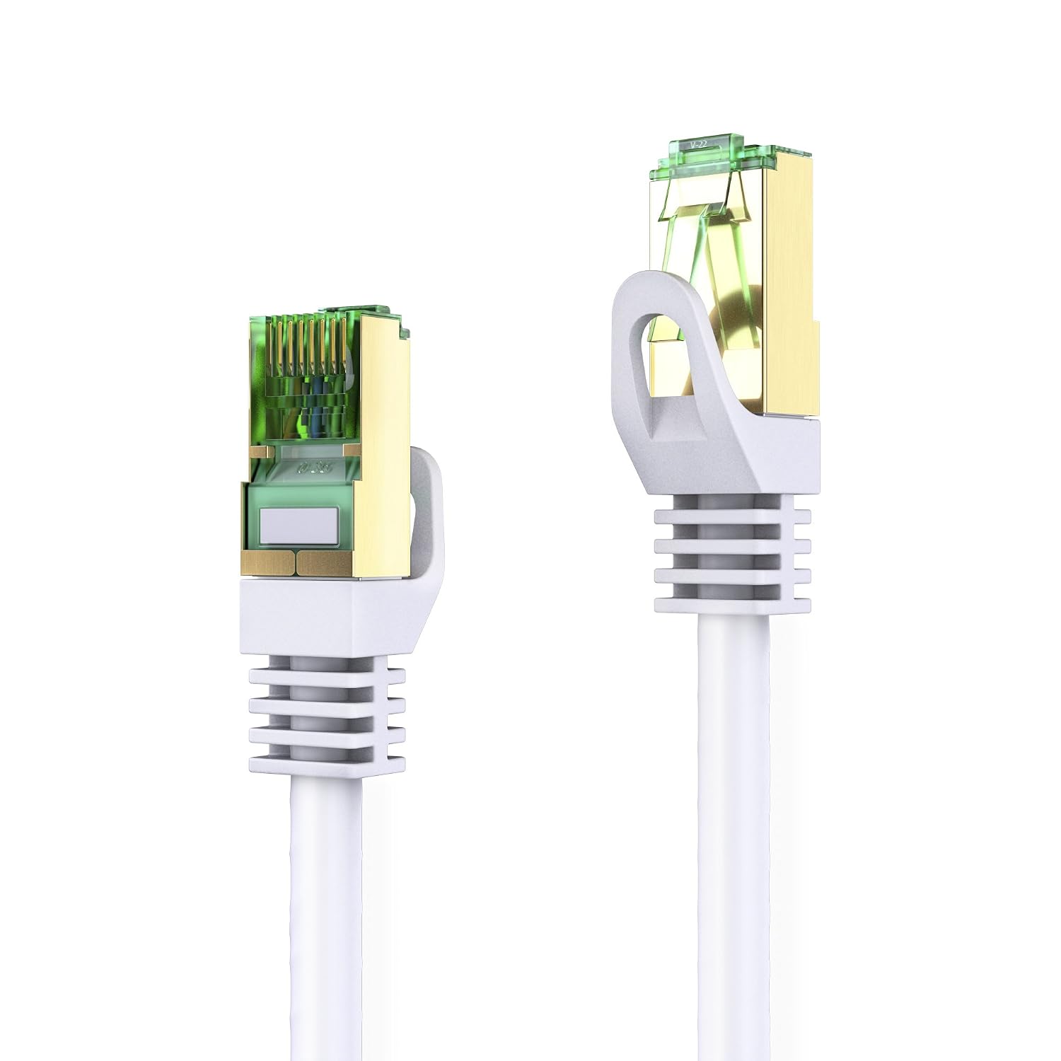 Amazon.com: Conecto - White 2.00m Cat 7 Ethernet Patch Cable for Home ...