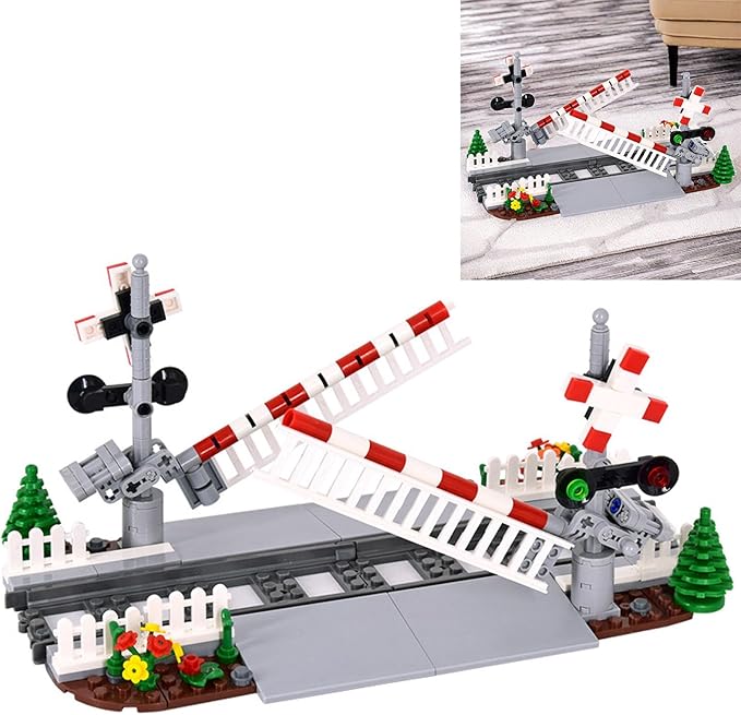 Amazon.com: TNDCKP Train Tracks Building Block Set 02, City Train Track ...