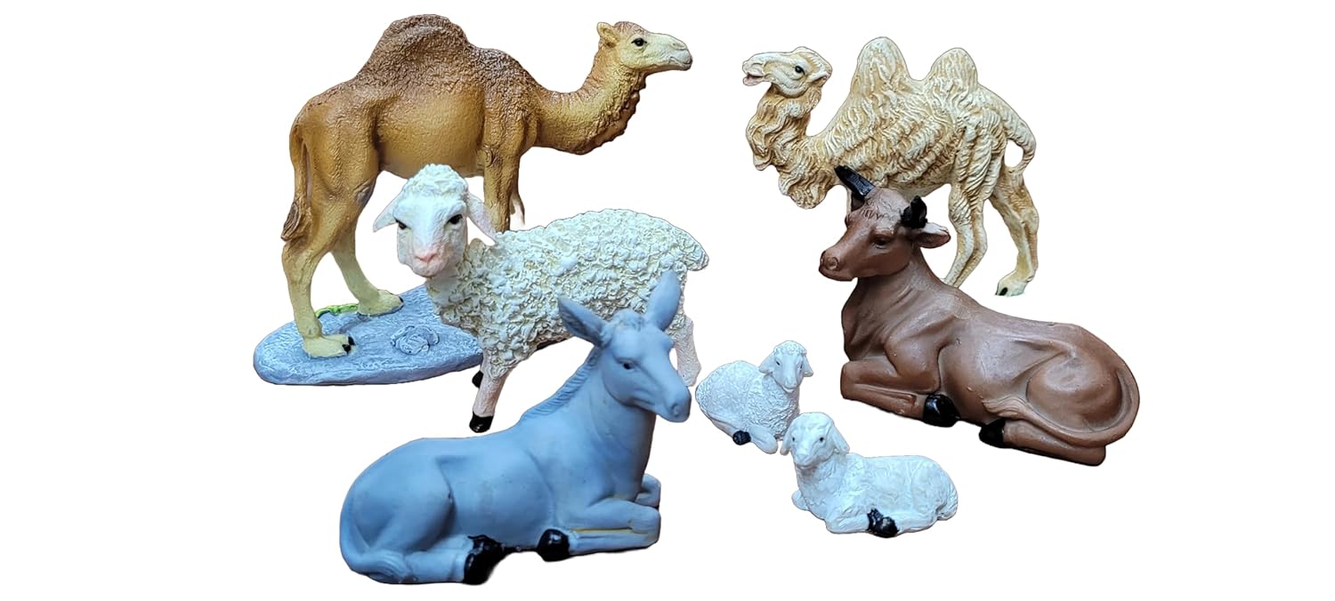 Buy Resin Addons Sheep Statue for Nativity Crib Set | Additional ...