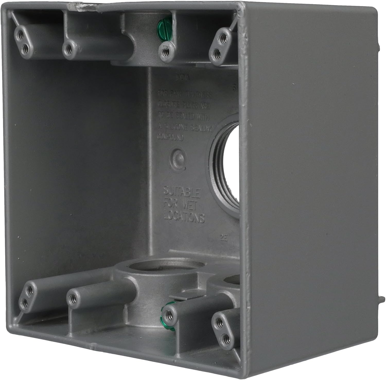 2-Gang Weatherproof Deep Junction Box, Electric Box, Five 1 in ...