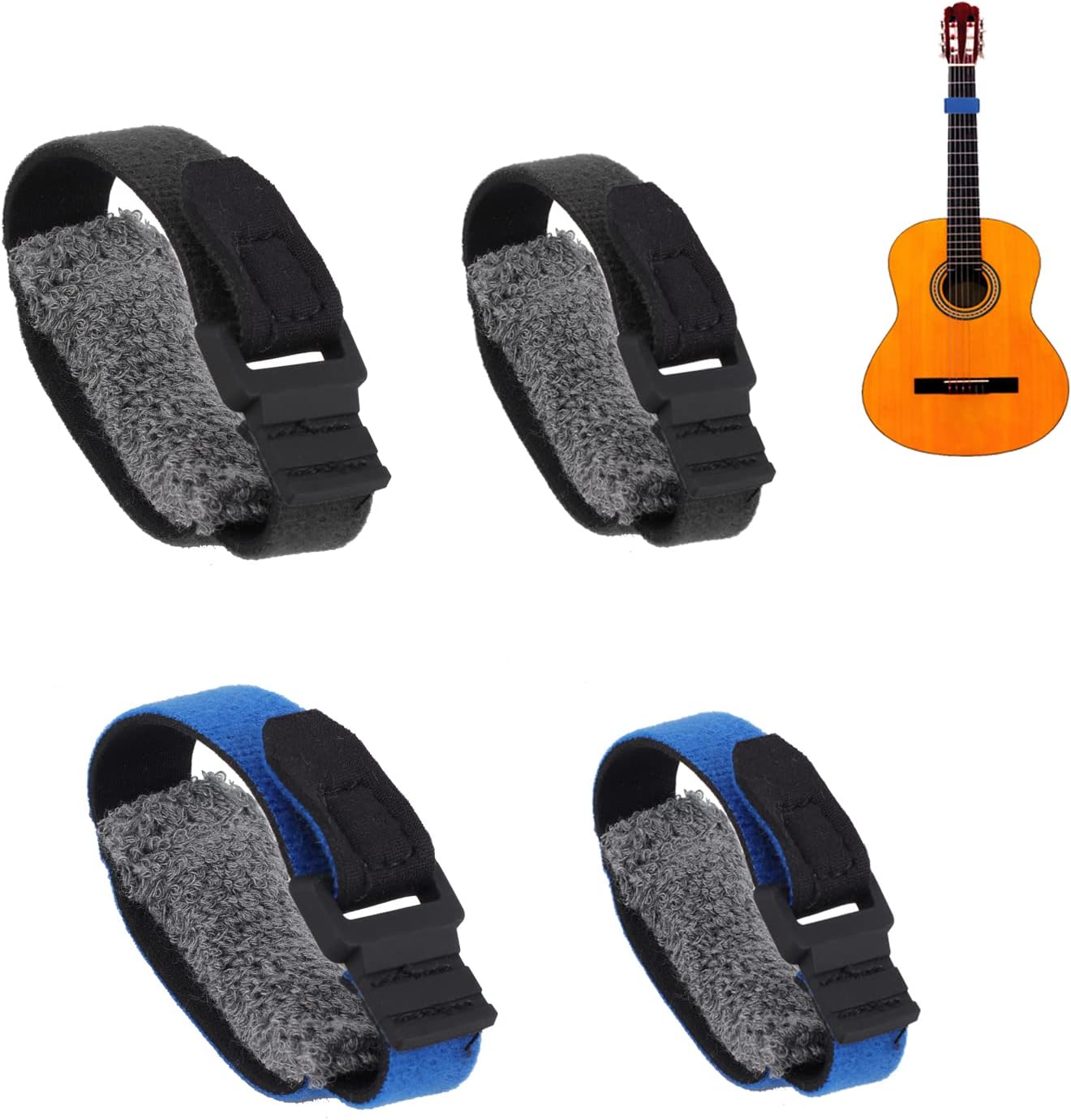 Amazon.com: 4 PCS Guitar String Mute Dampener, Noise Reducer for Guitar ...