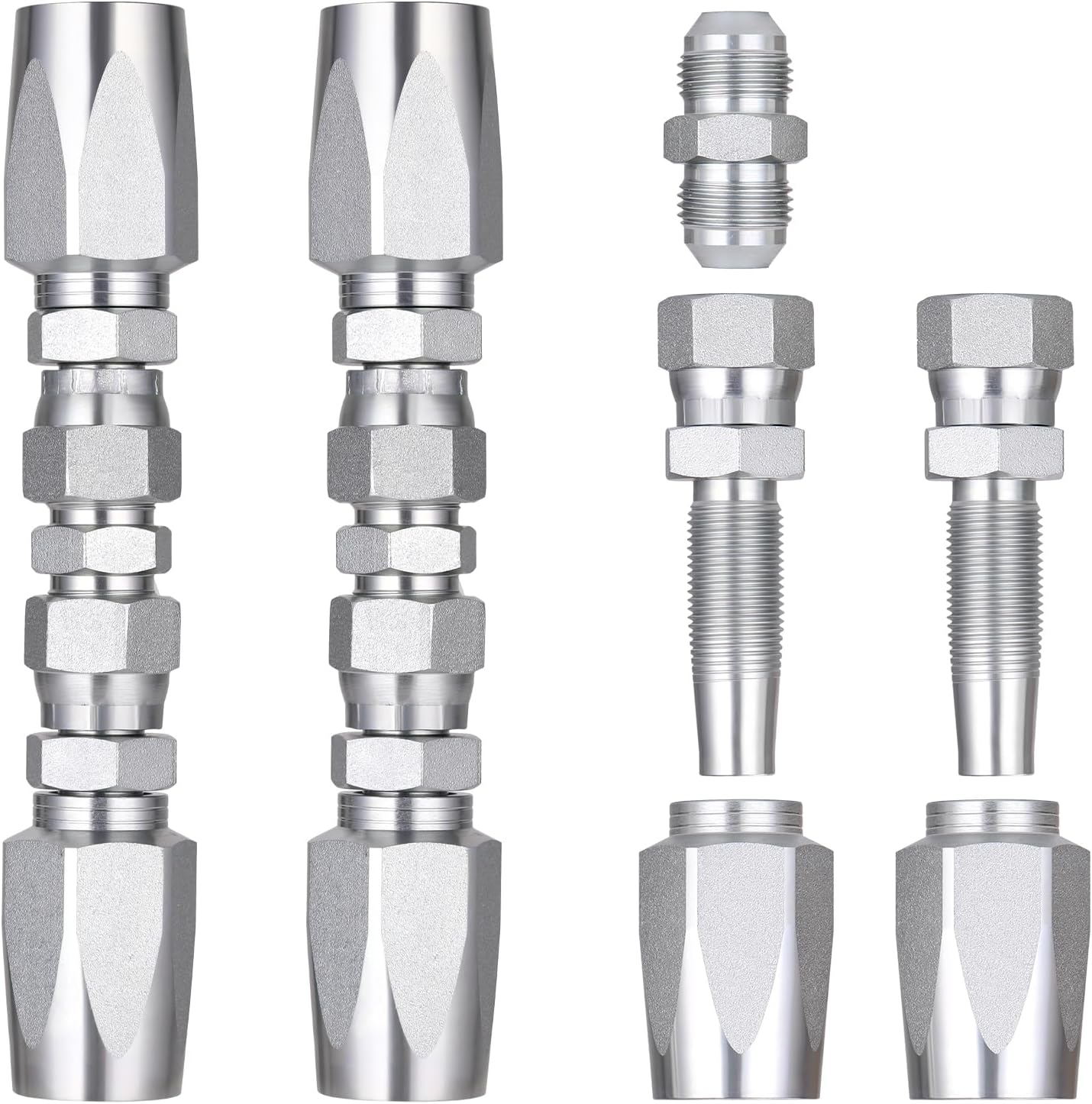 Amazon.com: Hydraulic Hose Repair Kit, 3Pcs - 1/4", 3/8", 1/2" Inner ...