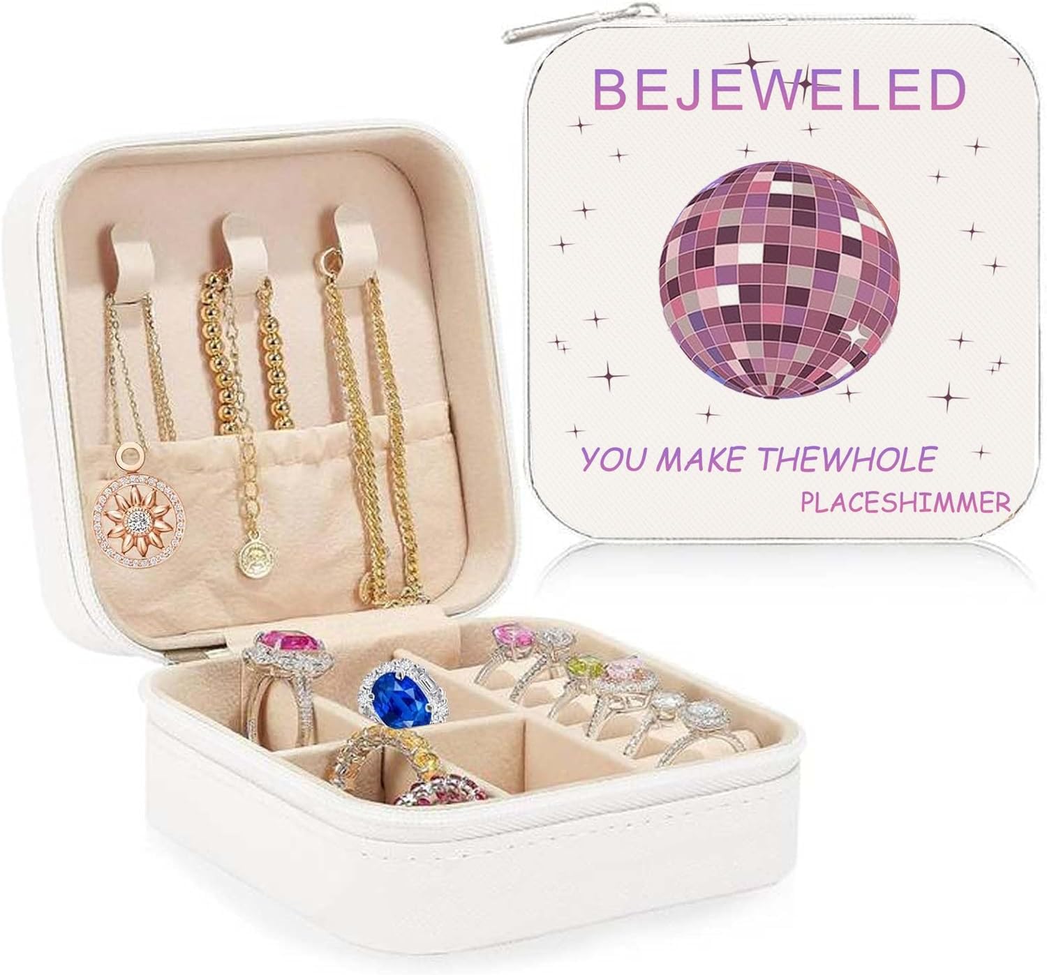 Amazon.com: GIFTSFARM Jewelry Box, Small Jewelry Case for Taylor Fans ...