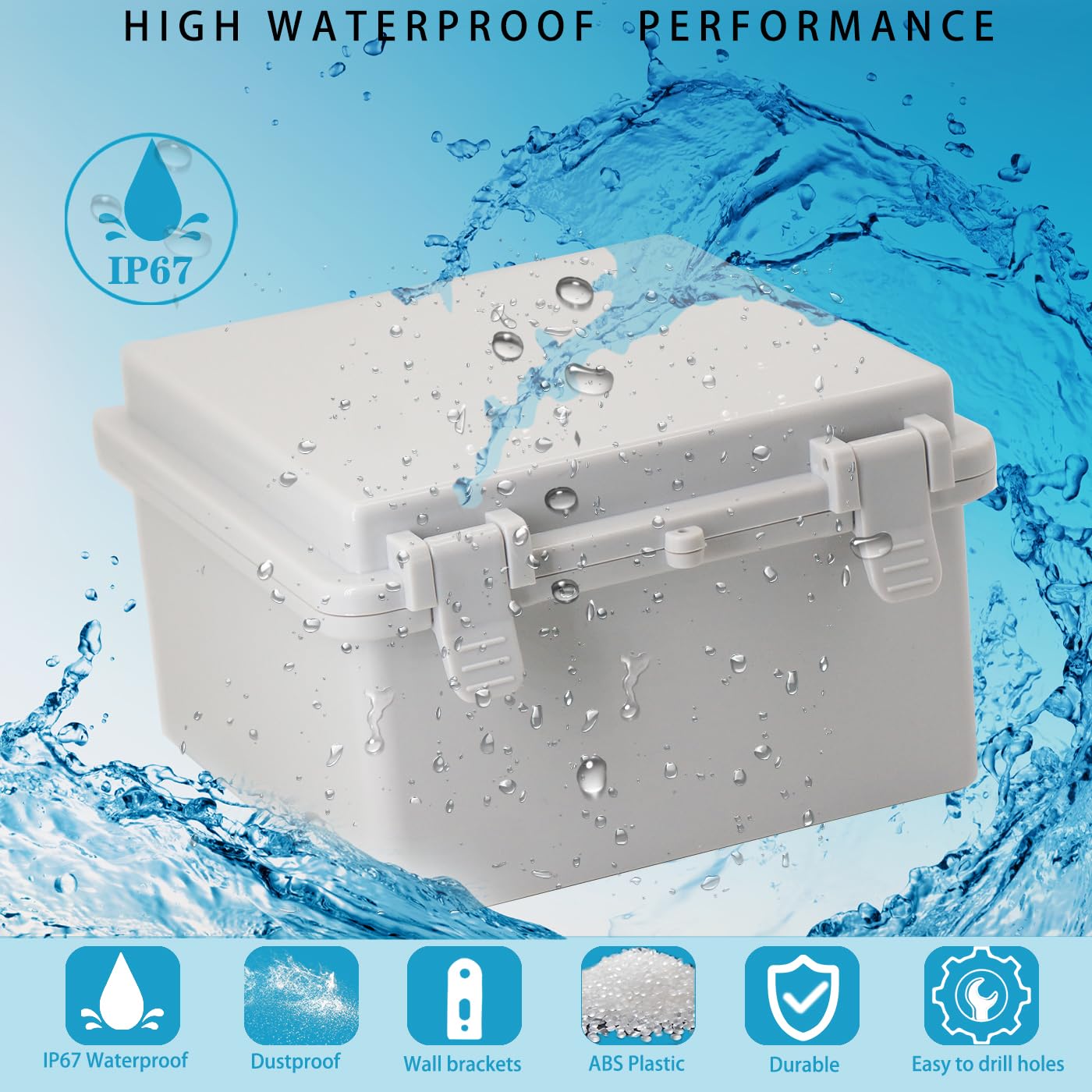 Snapklik.com : YETLEBOX Waterproof Outdoor Electrical Box Junction Box ...