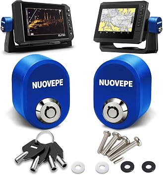 Amazon.com: NUOVEPE Aluminum Fish Finder Lock 2 Pack, Round Fishing ...