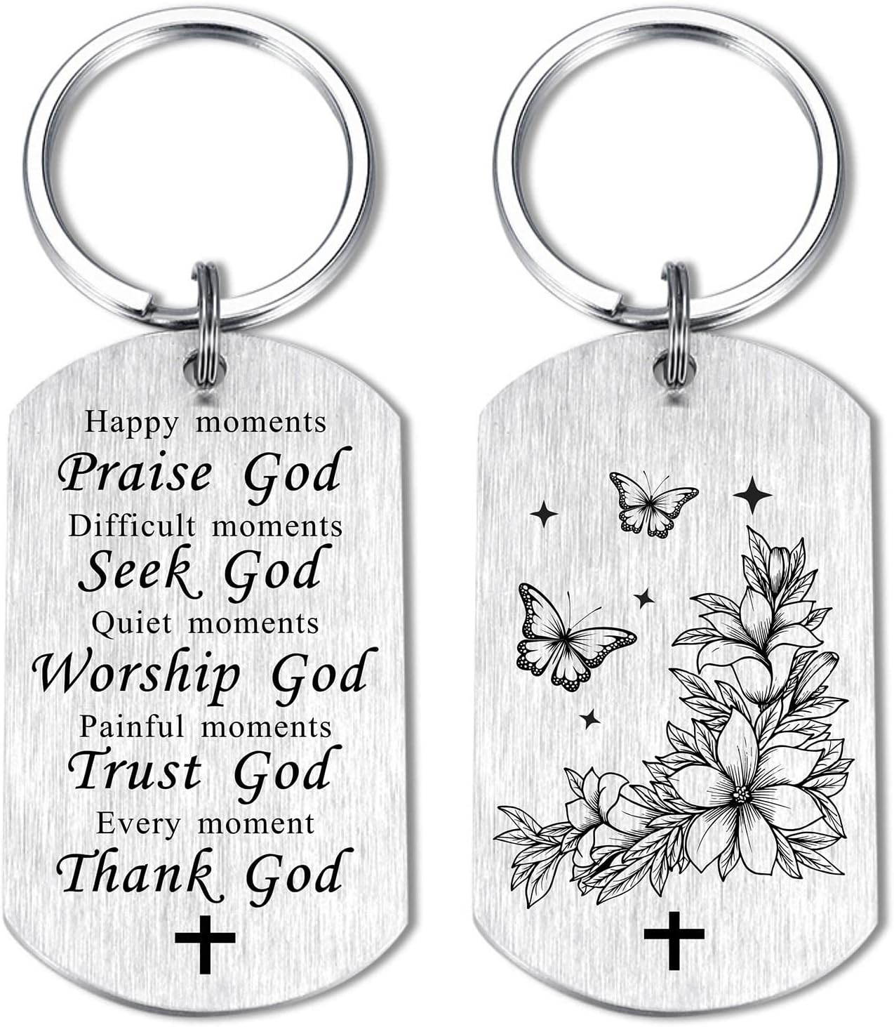 SOUSYOKYO Religious Spiritual Keychain Christian Gifts for Women Men ...