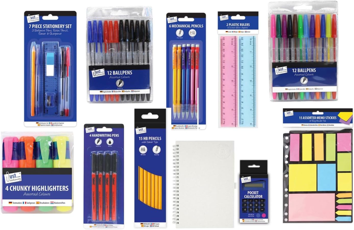 Glamptex 72-Piece Stationery Set Art and Craft Stationery sets, Back To ...