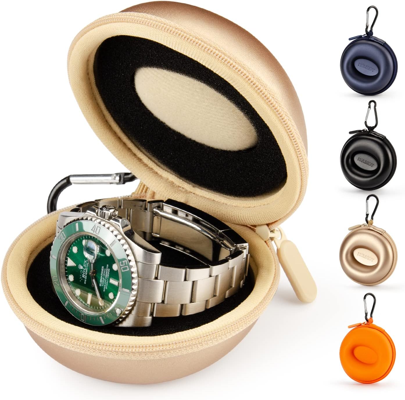 Amazon.com: HELMDY Single Watch Storage Box: Portable Travel Watch Case ...