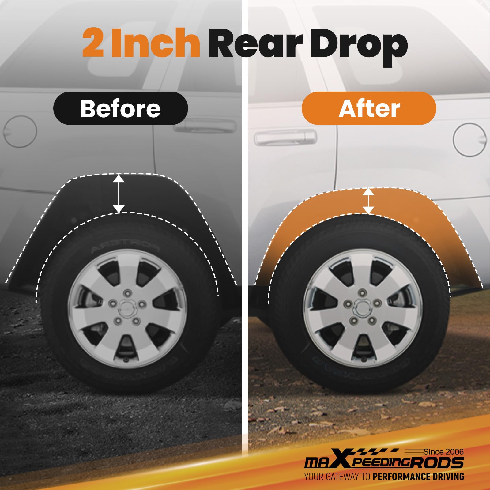 Snapklik.com : maXpeedingrods 2” Rear Lowering Springs For Dodge Ram ...