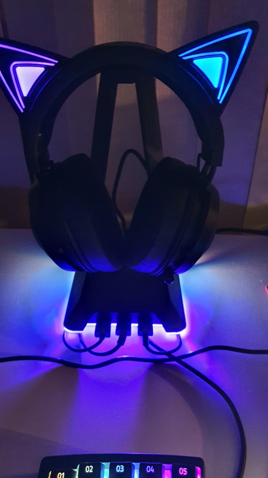 Razer AU Chroma Enabled Headset Stand with USB Hub, Quartz Pink, RC21 ...