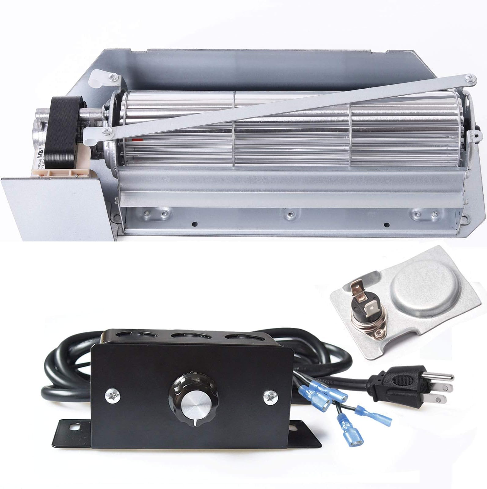 Amazon.com: Durablow MFB002-C FBK-250 Replacement Fireplace Blower Fan ...