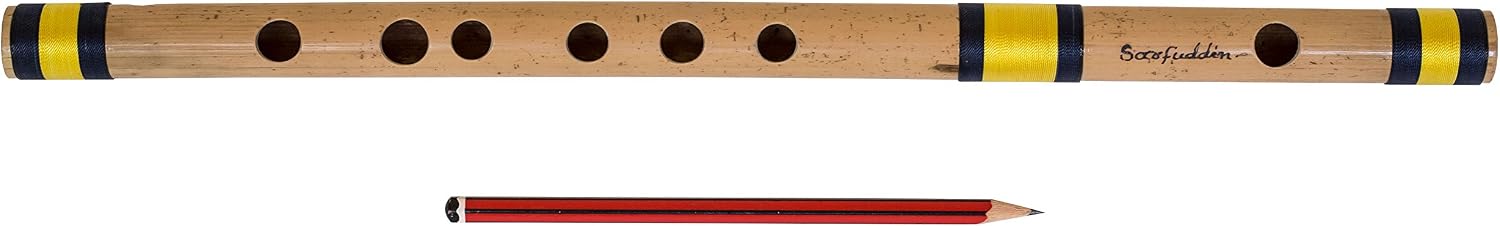 Amazon.com: Sarfuddin Flutes, Finest Indian Bansuri, Scale E Natural ...