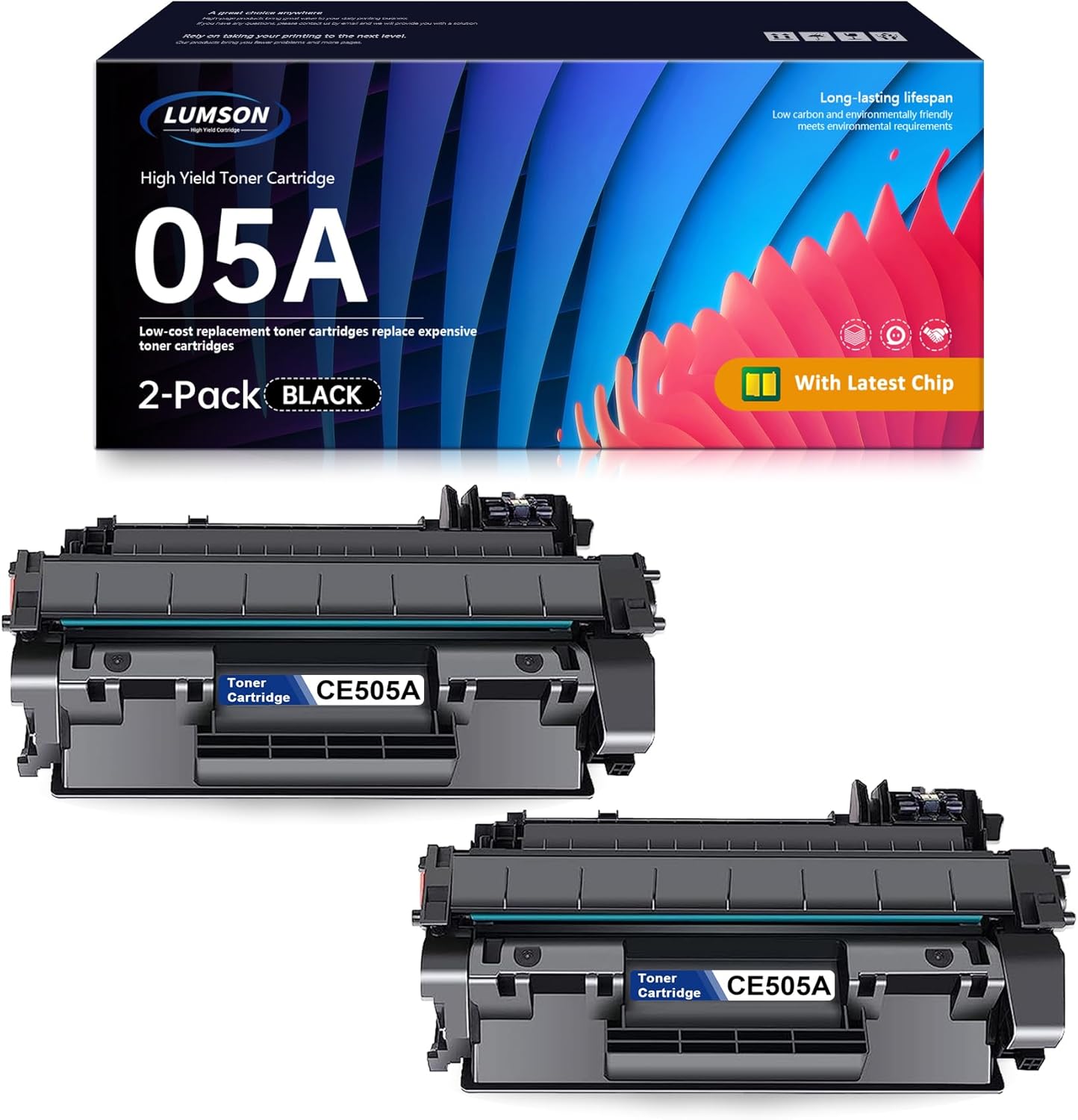 05A Toner Cartridge CE505D High Yield Replacement for HP 05A P2035 ...