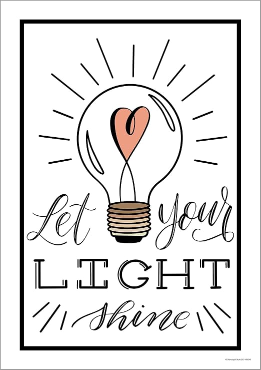 Amazon.com: Schoolgirl Style Simply Stylish Let Your Light Shine Poster ...